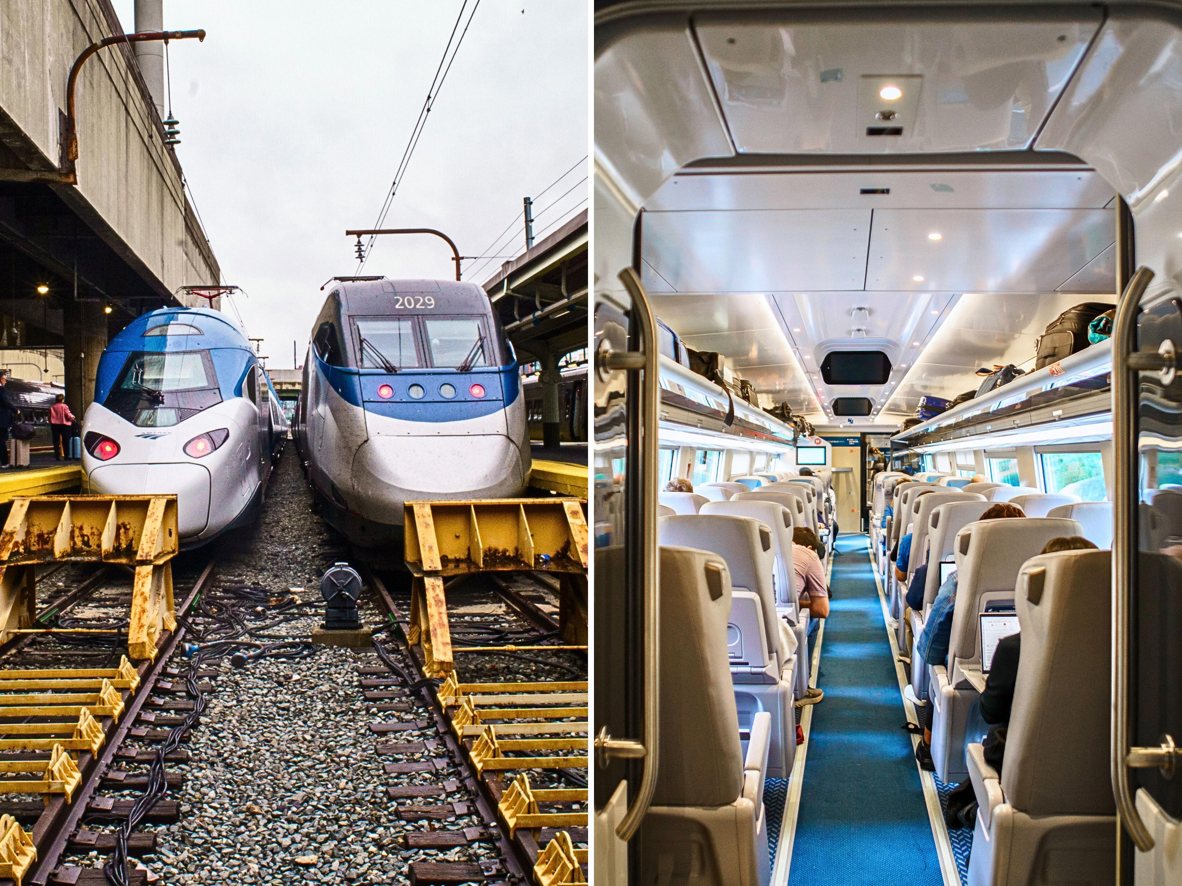 I booked 2 business-class tickets on Amtrak's speedy Acela train 3 ...