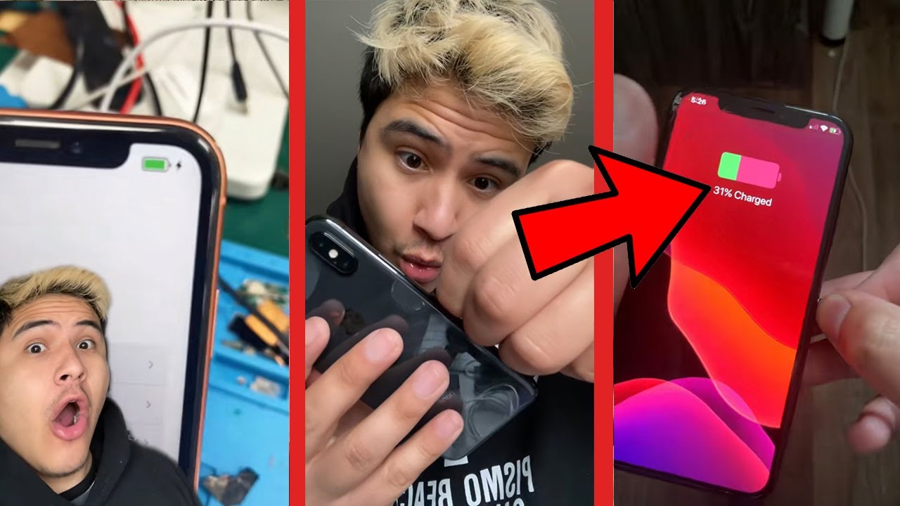 Charging a phone in an unexpected way