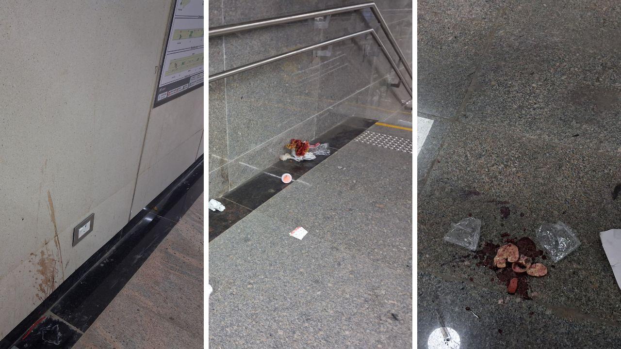 Paan stains and litter appear on Mumbai Metro just two days after launch