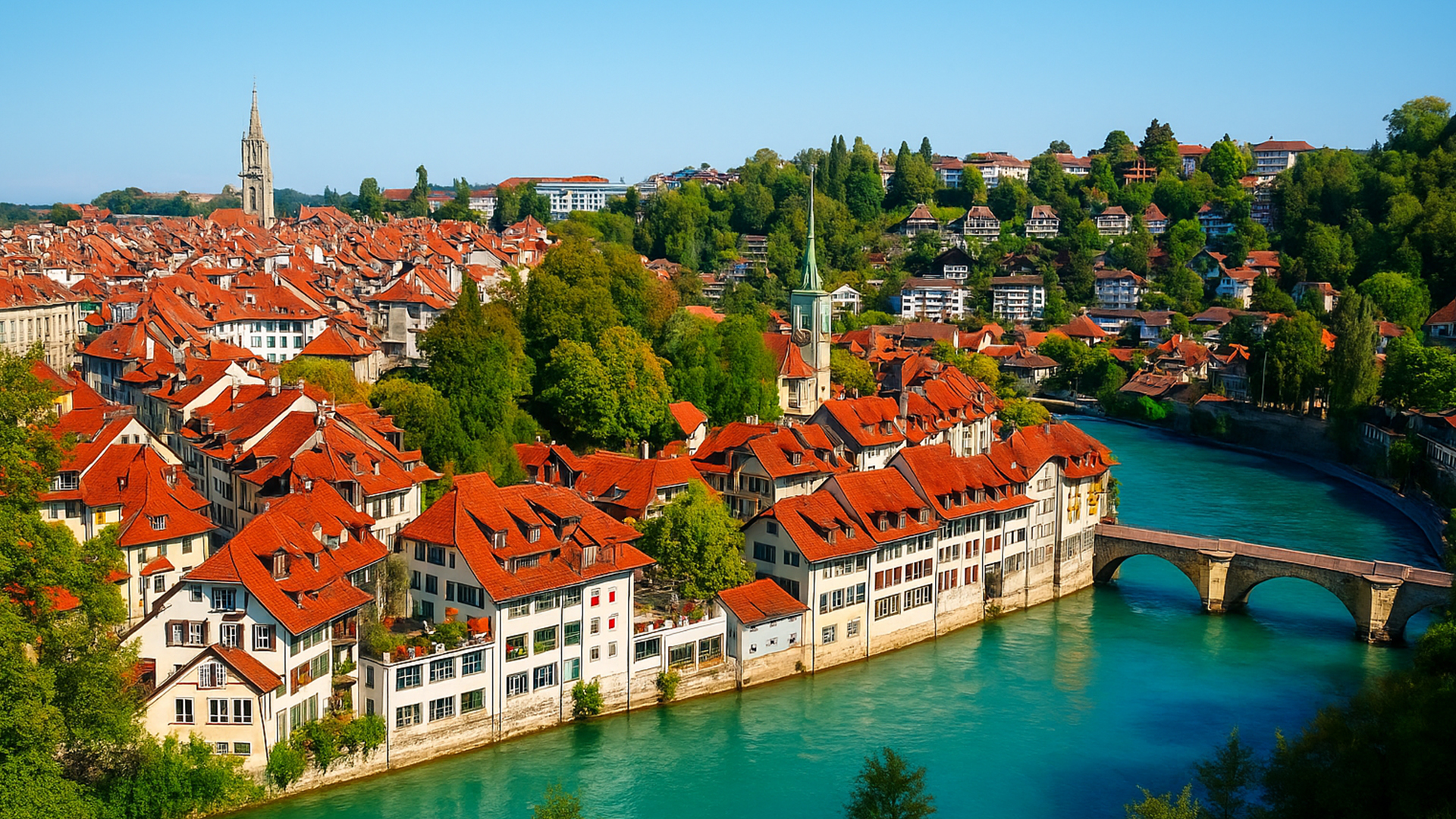 Berna, Suiza – La histórica capital junto al río Aar (4K)