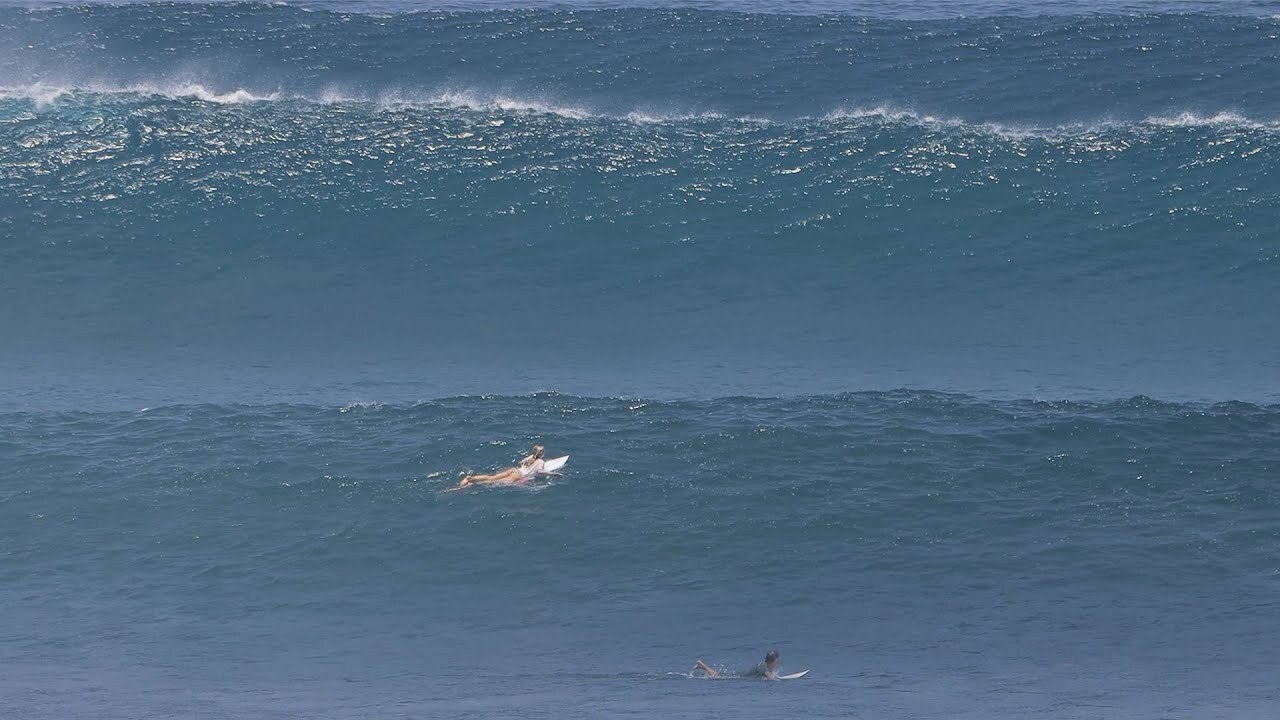 Impressive wave at Uluwatu captured in the opening scene