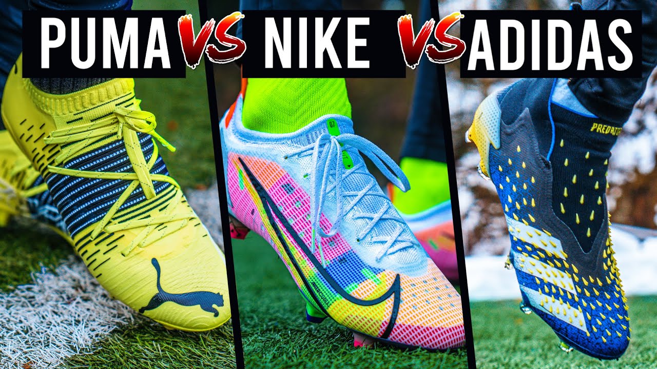 Nike VS Adidas VS Puma - Fußballschuh Battle