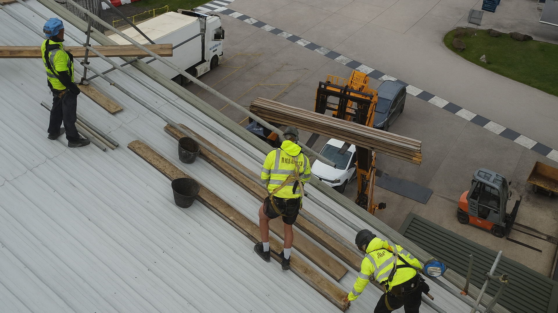 Lift Shaft Scaffold Setup and Site Progress