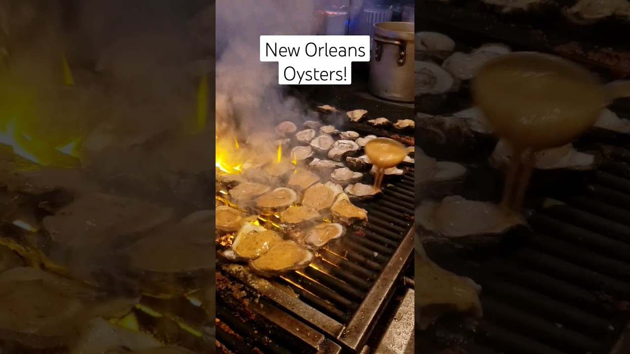 I tried New Orleans chargrilled oysters!🦪