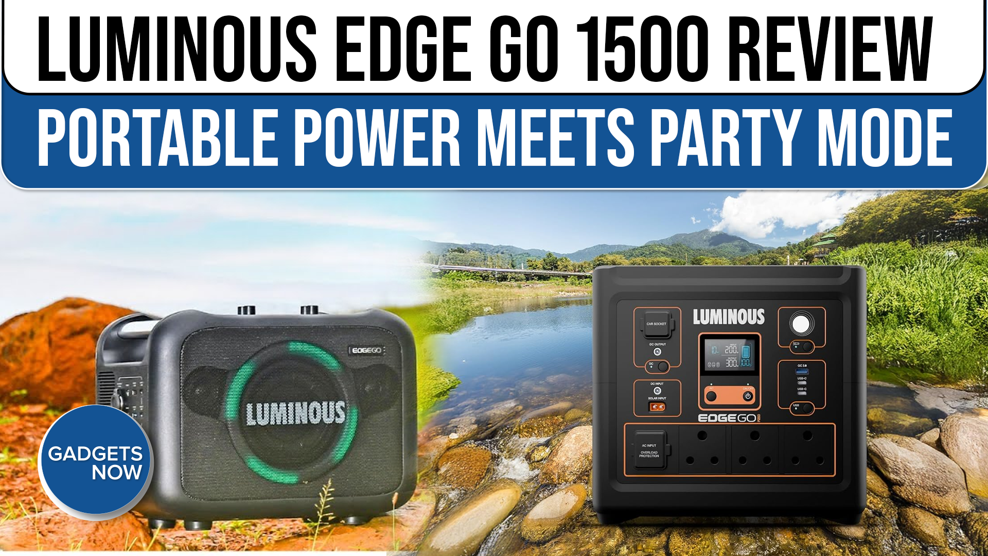 Luminous Edge Go 1500 Review: Power, Music & Mobility in One Device