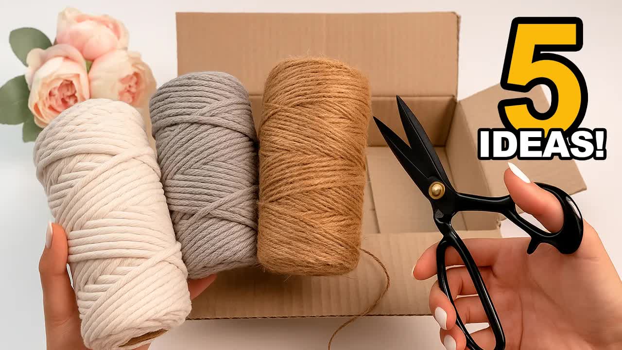 Turning ordinary Trash into Luxurious interior Items! 5 Home Decor Ideas!