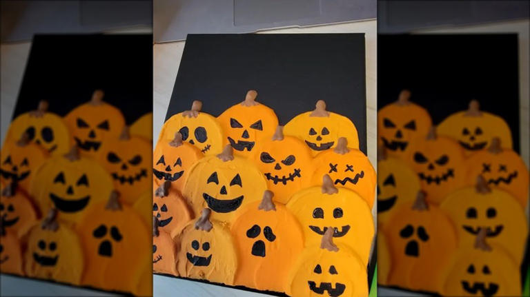 Make Your Own Fun Pumpkin Wall Art With A Budget-Friendly DIY