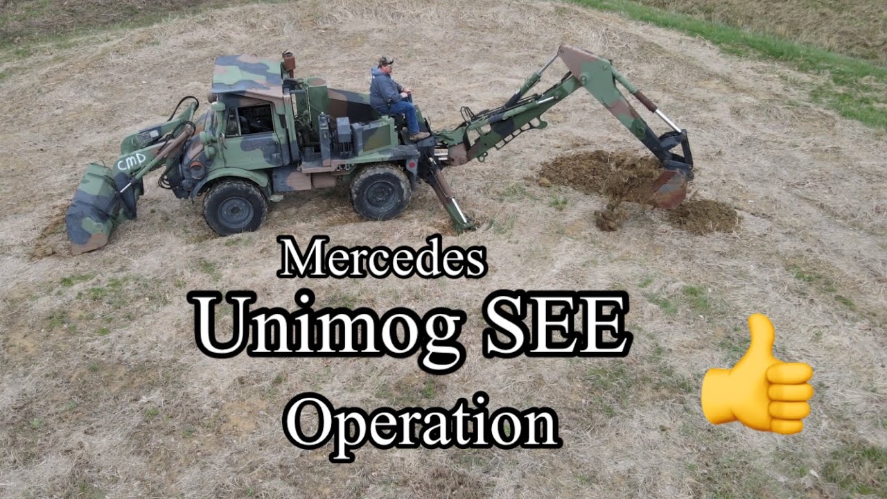 Mercedes Unimog FLU419 SEE tractor walkthrough and operation video
