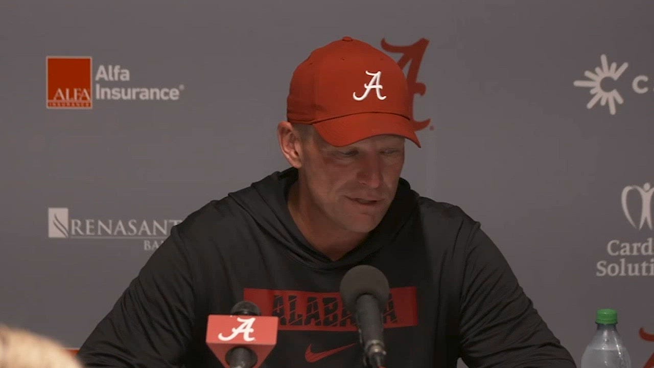 Alabama head coach Kalen DeBoer speaks following road win against Mizzou