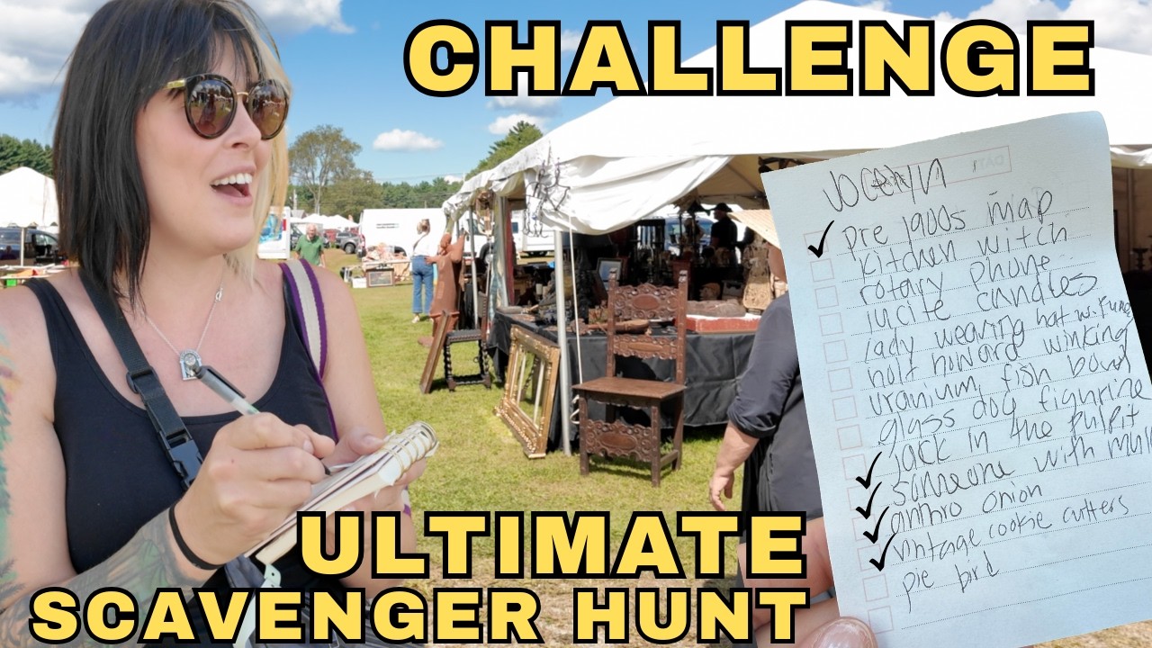 Ultimate antique scavenger hunt showdown at Brimfield Antique Week