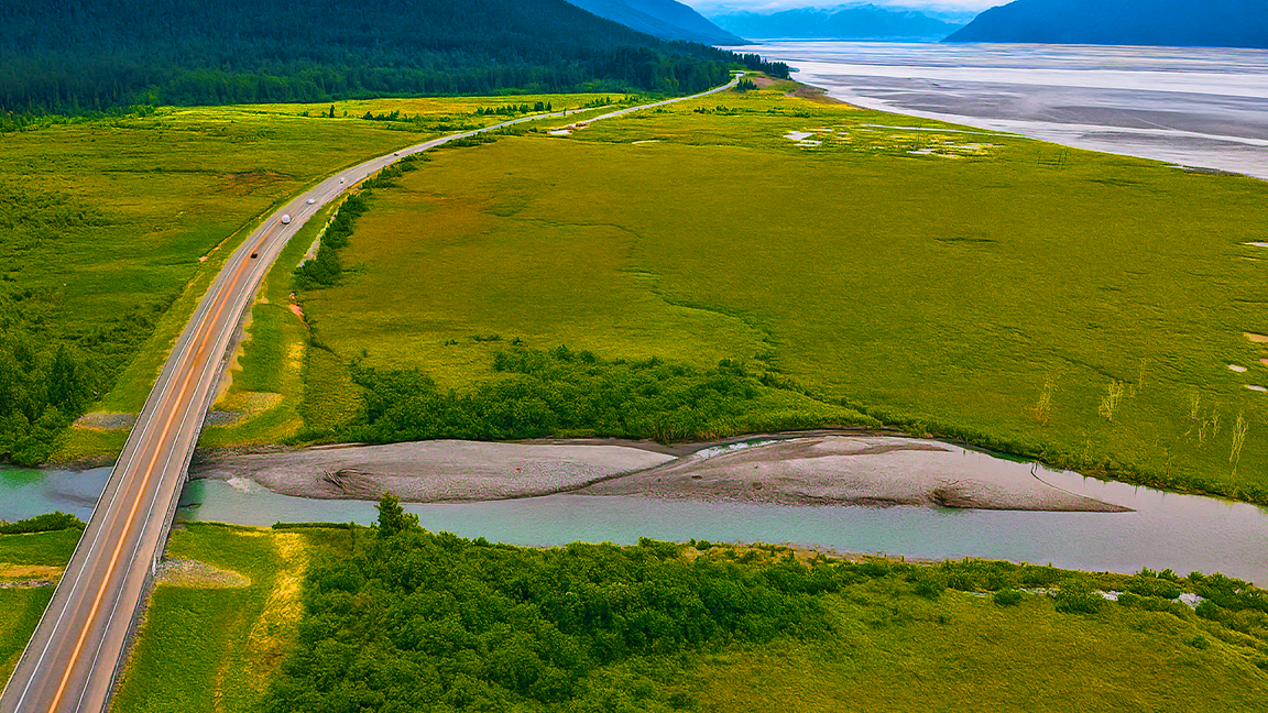 Alaska: vuelo sobre Turnagain Arm