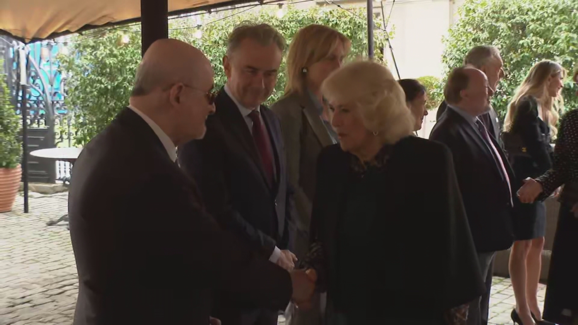 Queen Camilla meets Salman Rushdie at Literary Festival