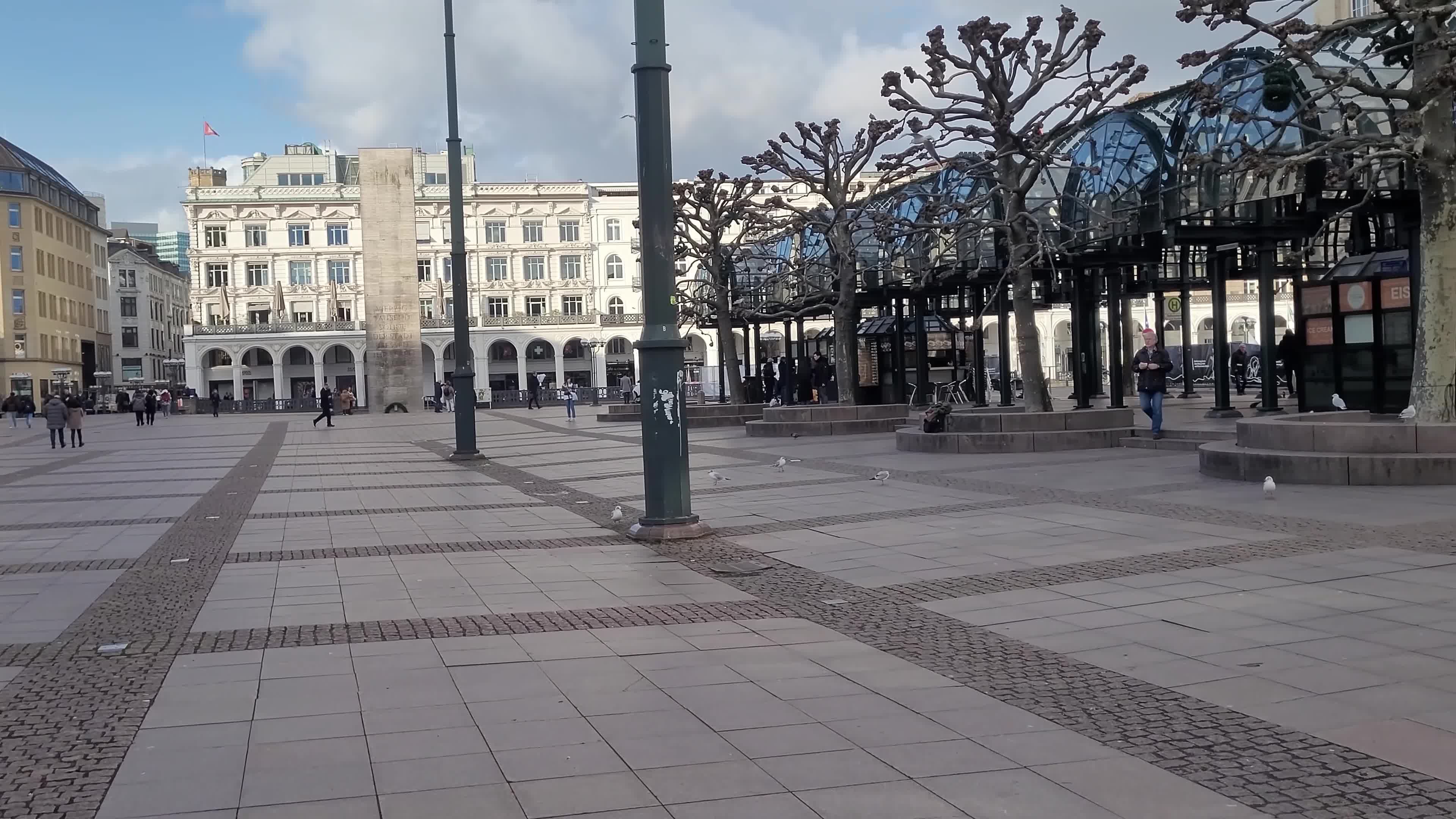 Hamburg - Cold Season City Walk Tour 4K