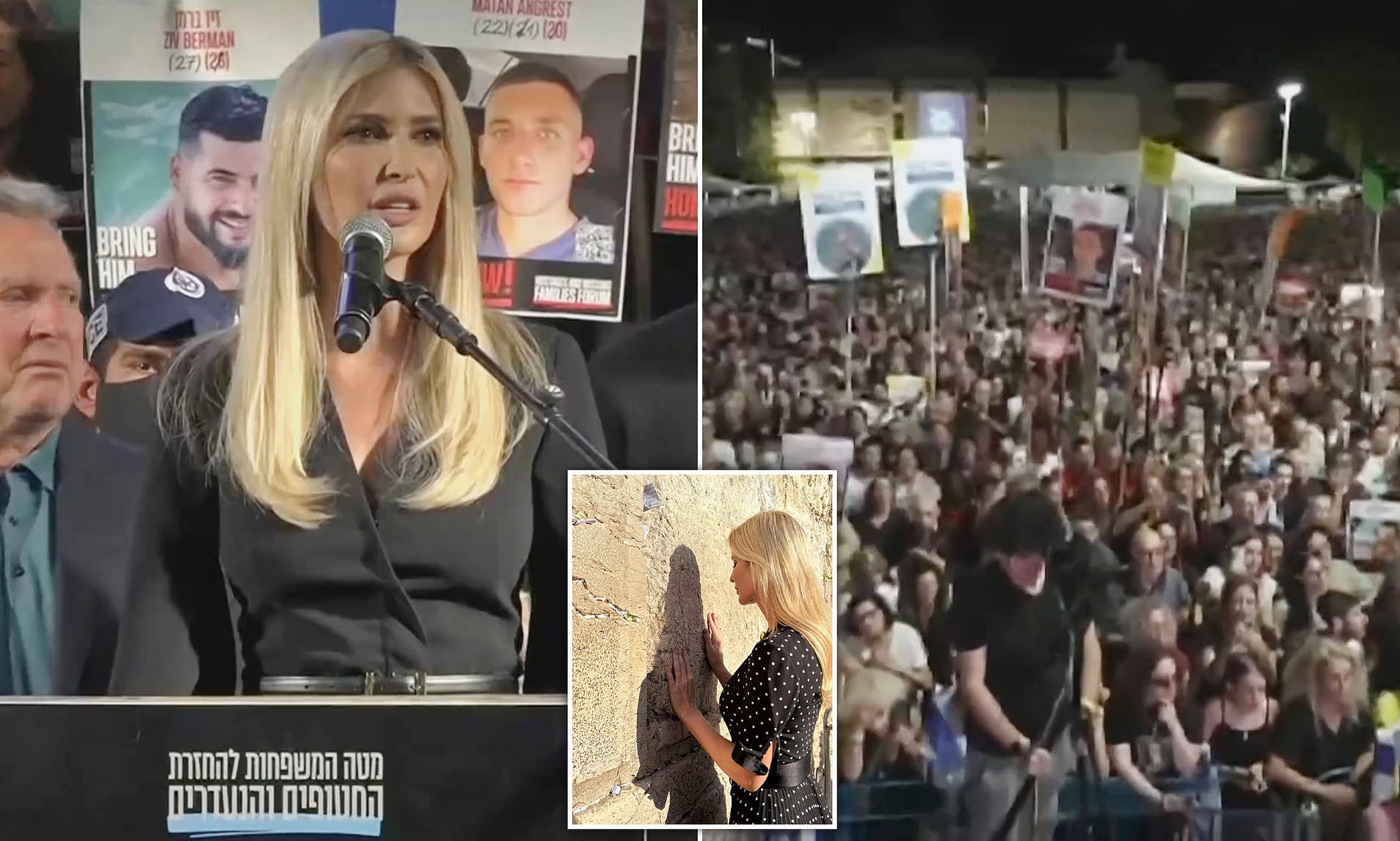 Ivanka Trump addresses crowd at rally in Tel Aviv and touts 'lasting ...