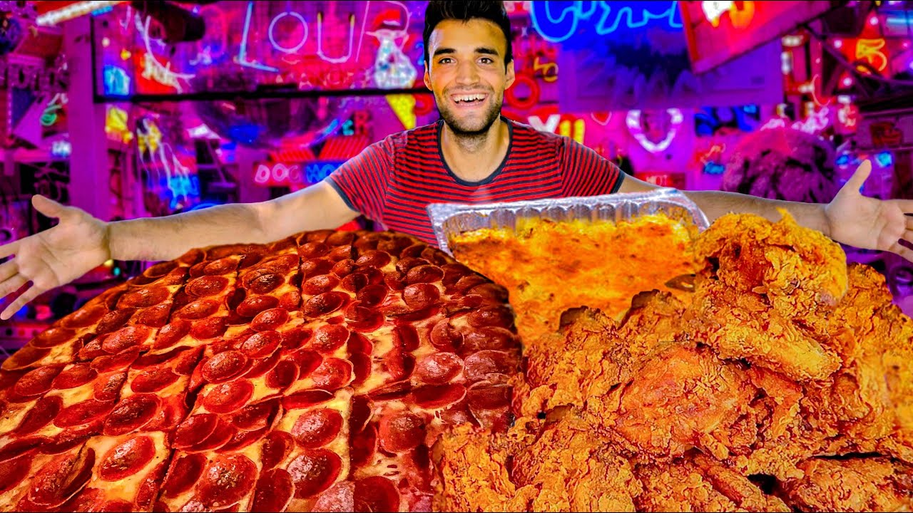 100 Hours Living on the World’s #1 Pizza, Pasta & Fried Foods!