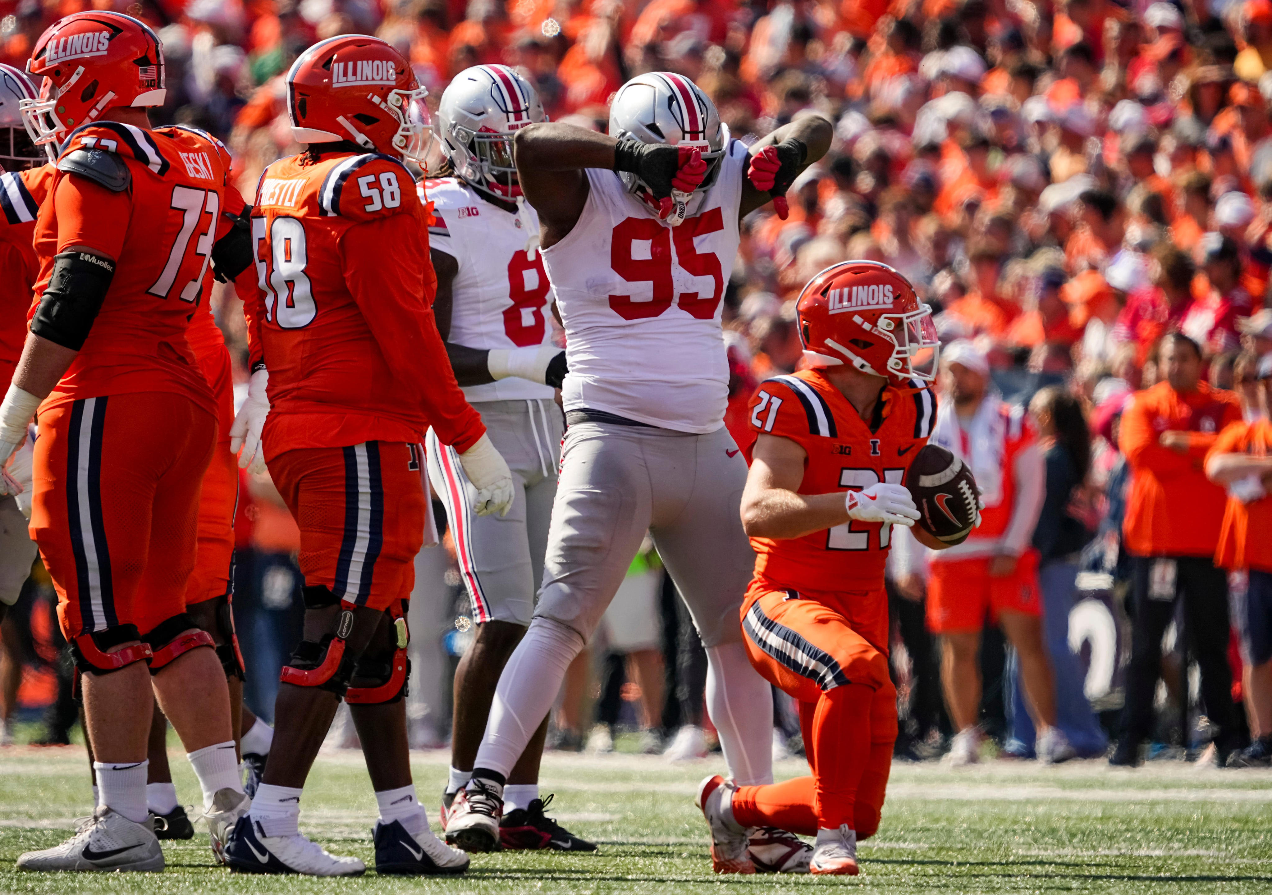 Ohio State's Kenyatta Jackson refutes IIlinois coach Bret Bielema's ...
