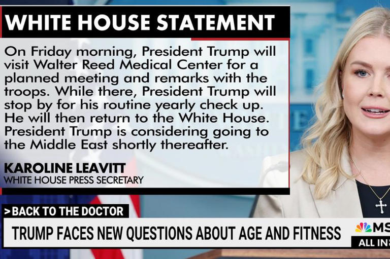 MSNBC anchor calls White House out for lying about Trump's health live ...