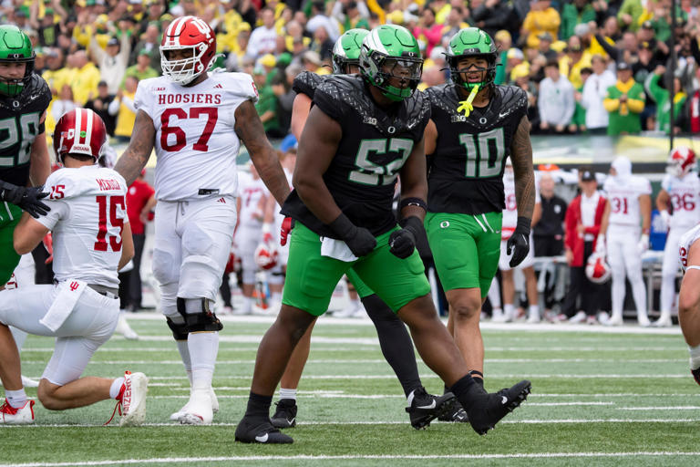 Oregon football vs. Indiana highlights | Ducks fizzle in second half of ...