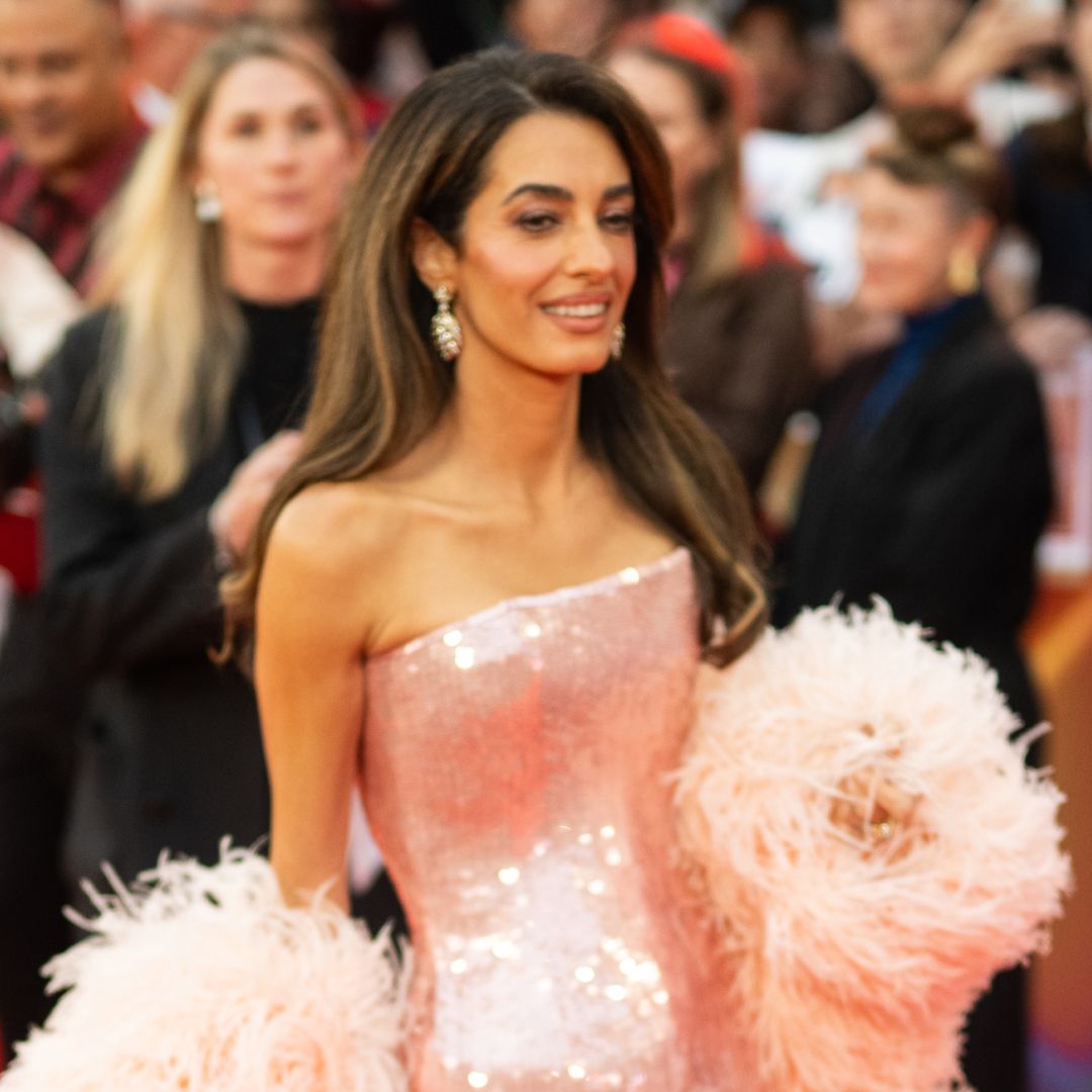 Amal Clooney Swaps Her Tamara Ralph Rose Sequin Gown for a Hot Pink ...