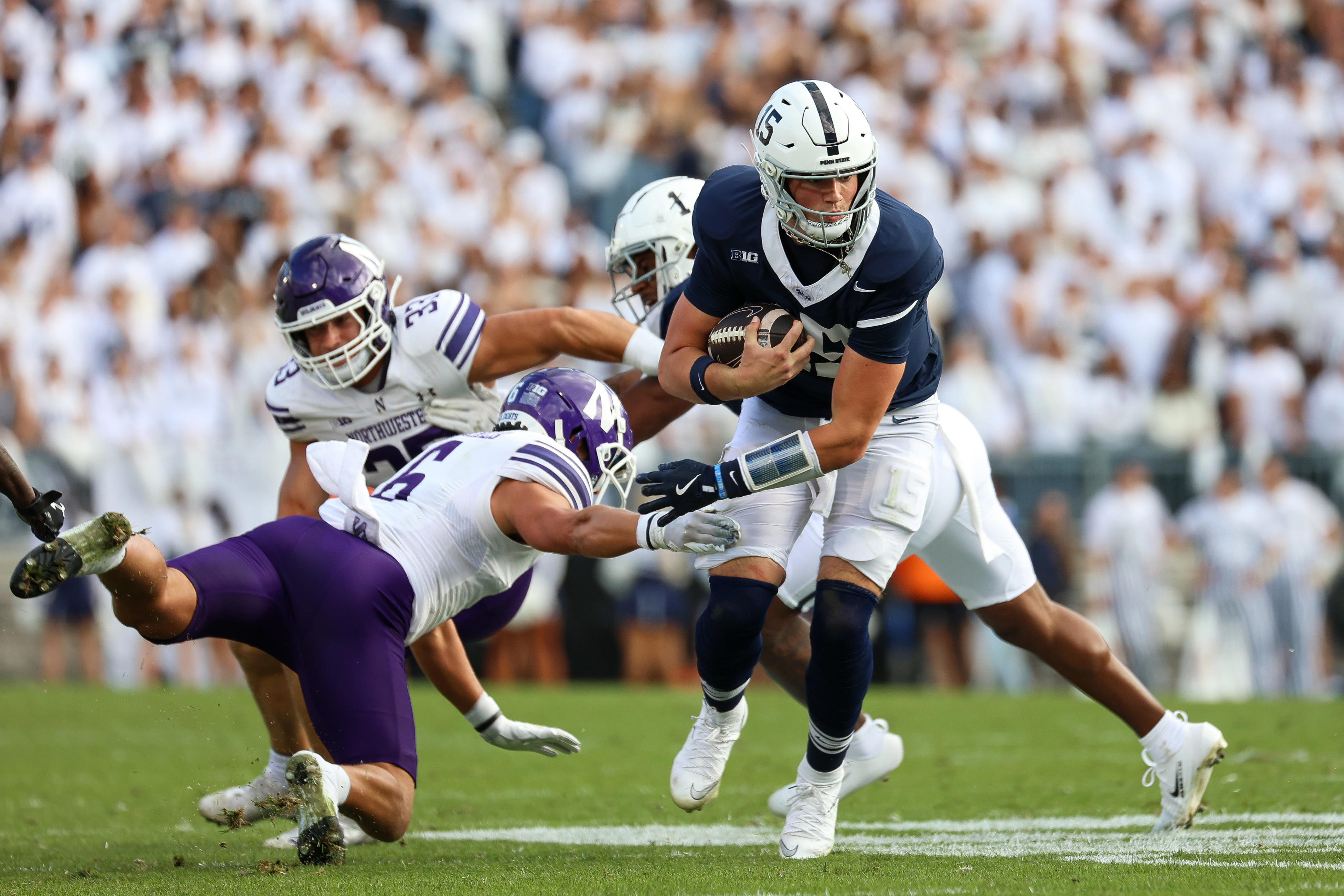 Drew Allar injury update: Penn State QB out for season after leaving ...