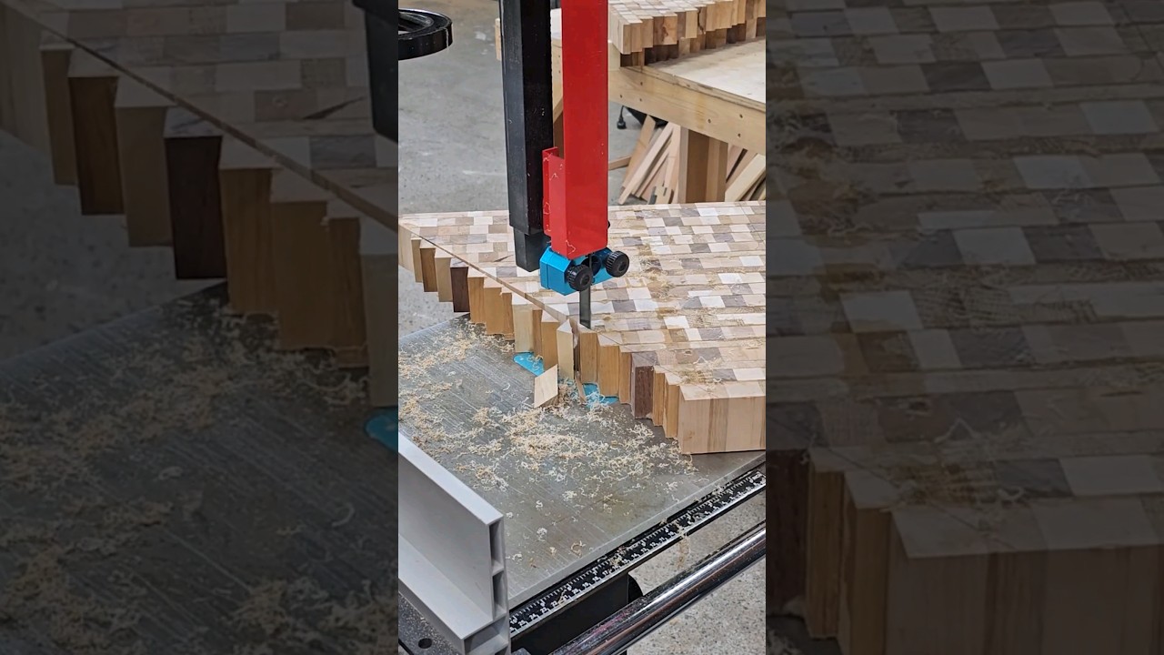 Scrap wood cutting boards pt. 4/10 - It's getting weird #shortvideo # ...