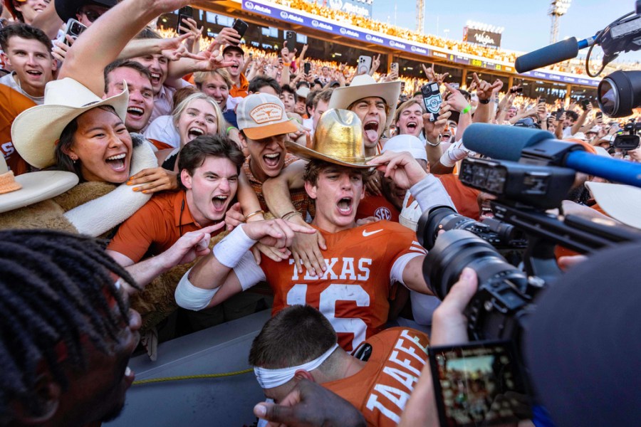Punt return TD, big 2nd half lifts Texas to 23-6 Red River Rivalry win ...