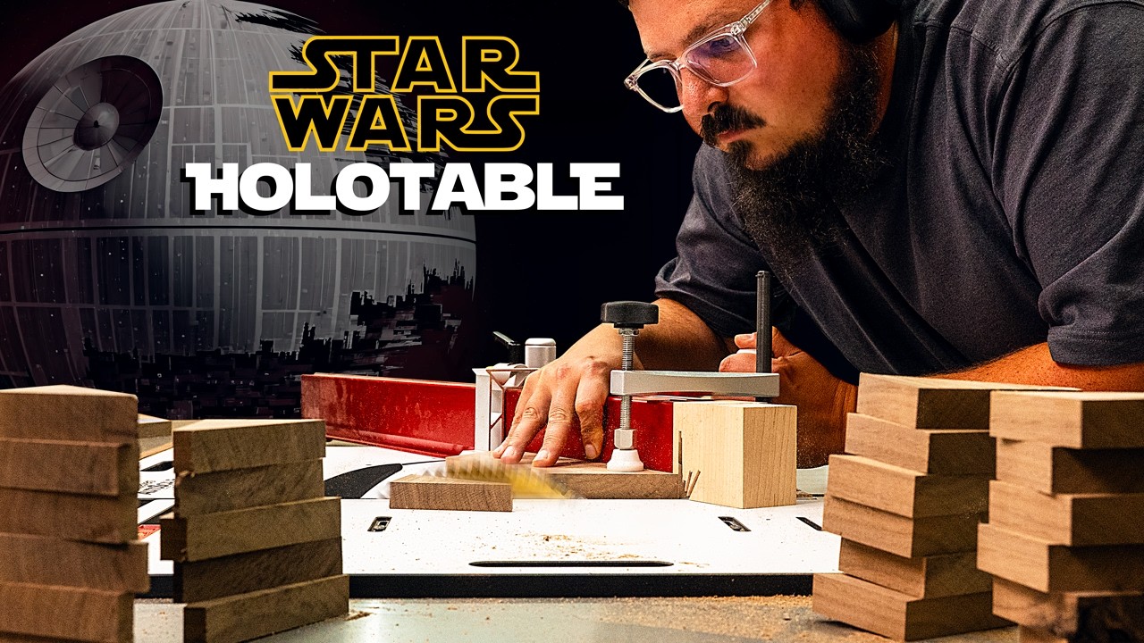 I built a Death Star table from wood!🌌