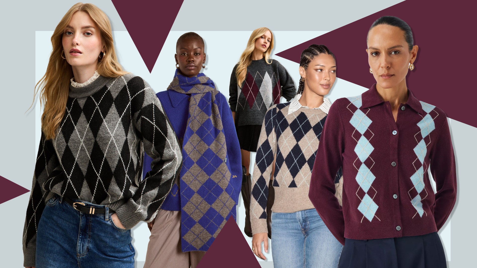 Autumn's cosiest trend: Argyle knits are back in style
