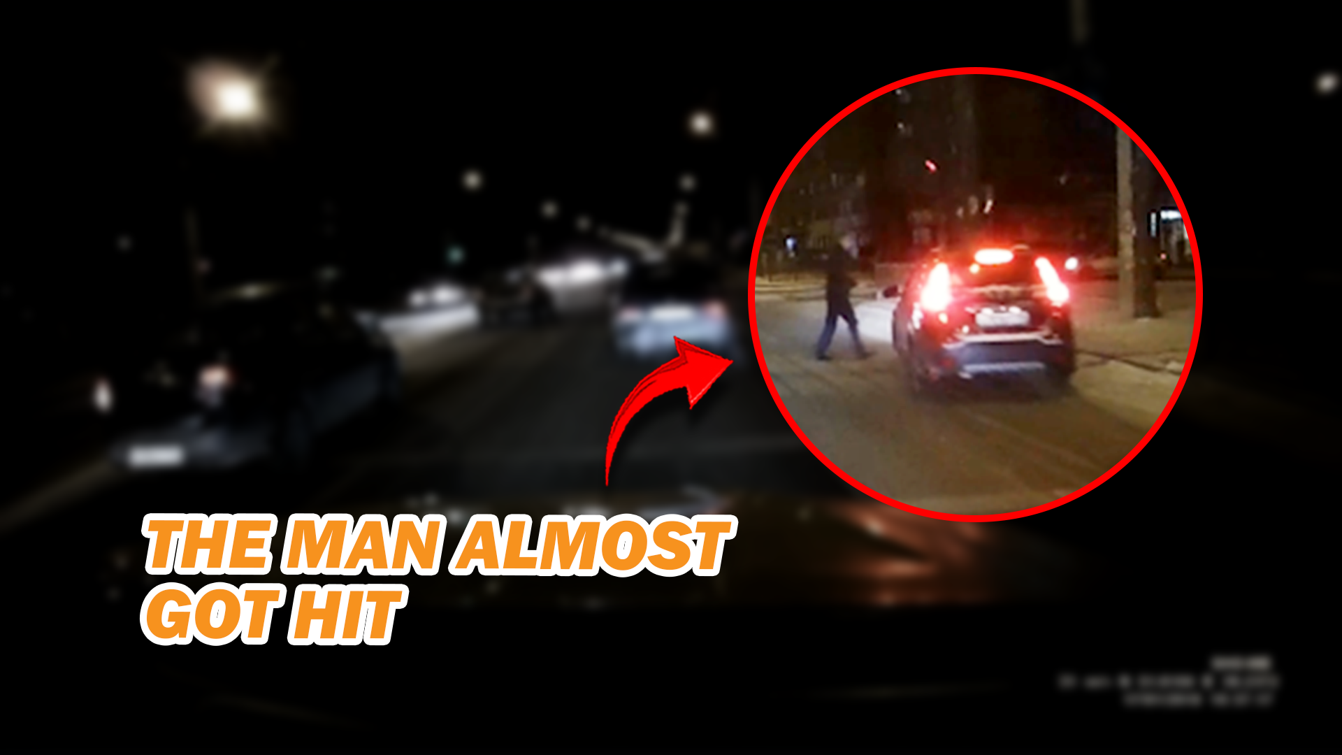 Incident Involving a Pedestrian Caught on Camera