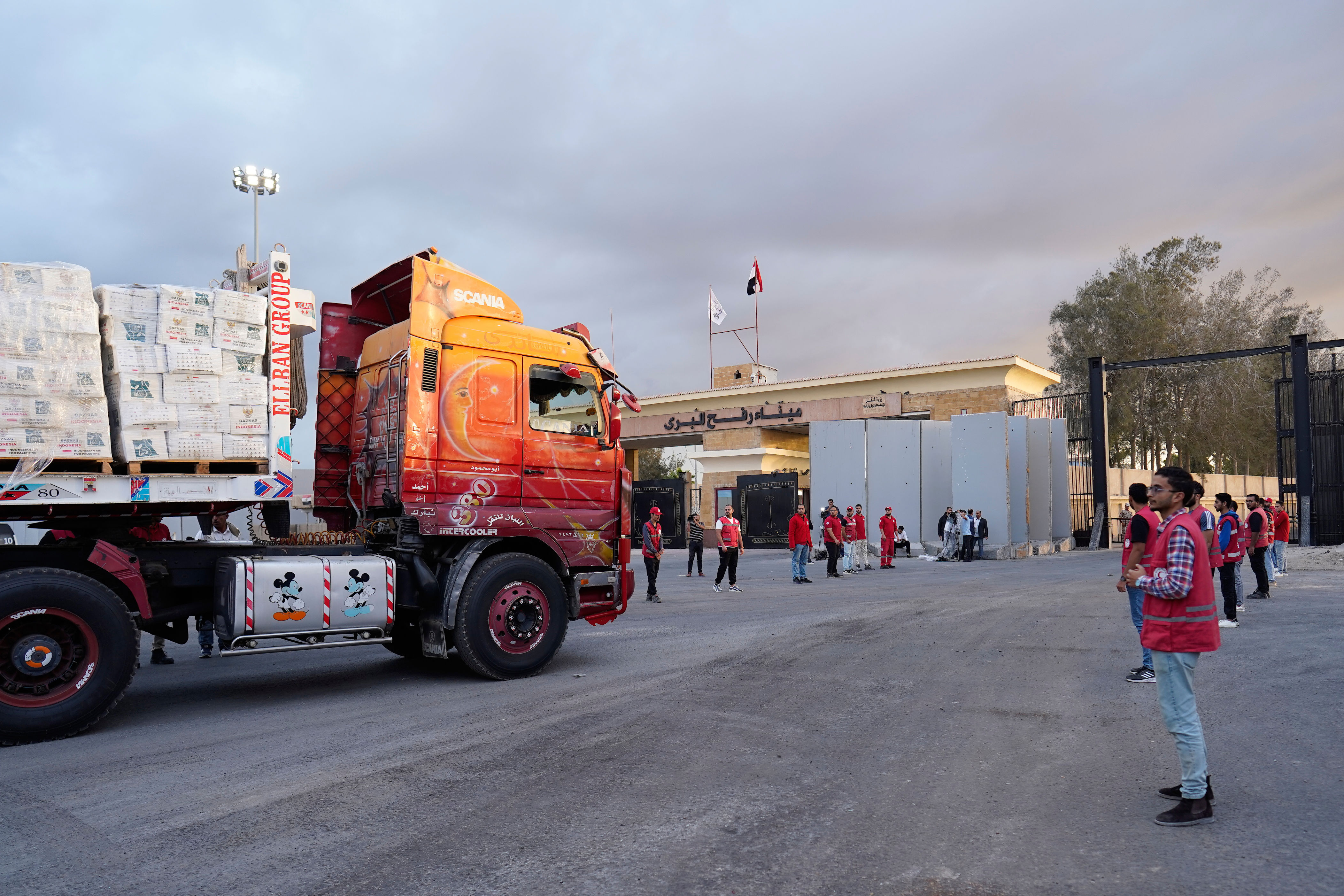 Aid entering Gaza ramps up as Israelis await release of hostages