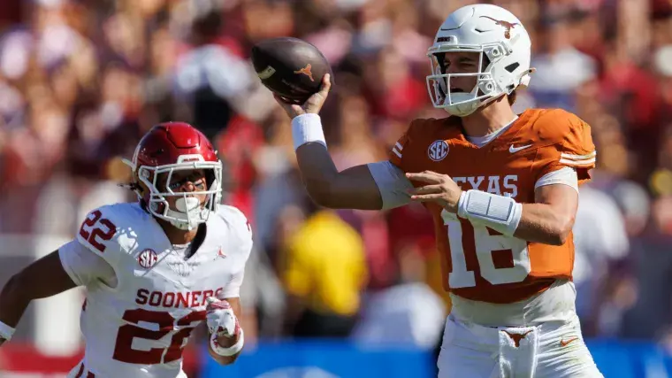 Arch Manning live stats: Updated Texas vs. Oklahoma score, highlights ...