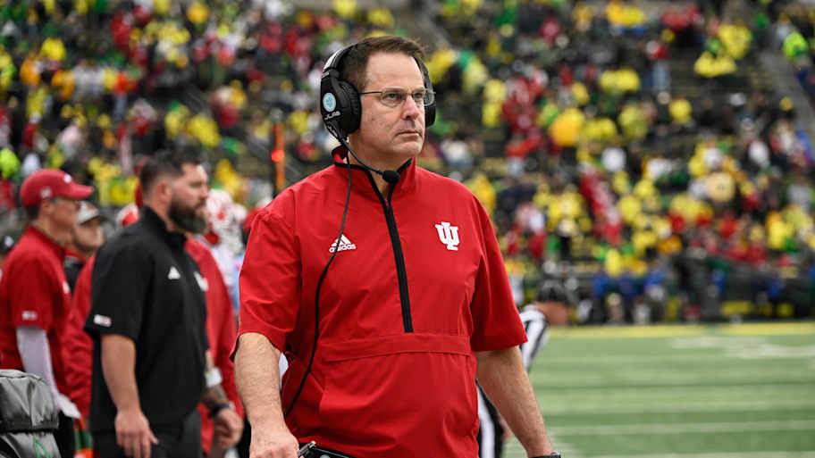 Indiana's Curt Cignetti gives epic halftime interview