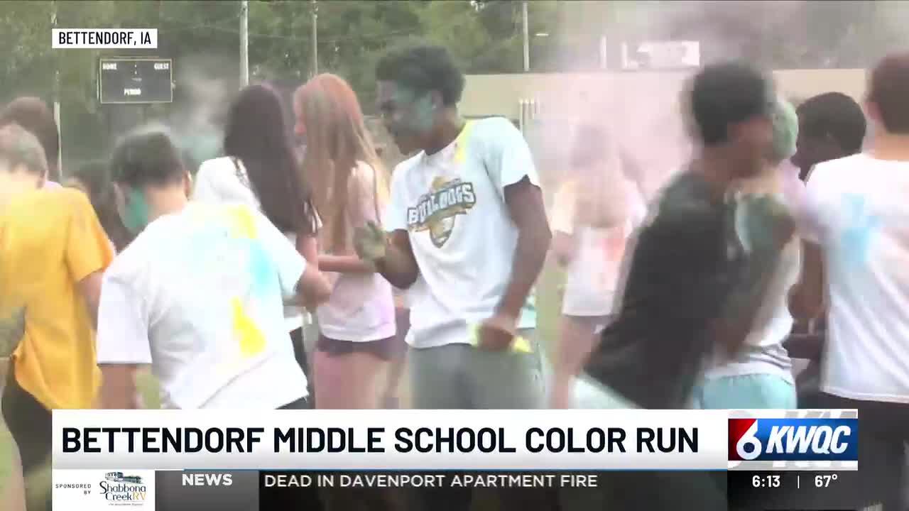 Bettendorf Middle School hosts 2nd annual color run