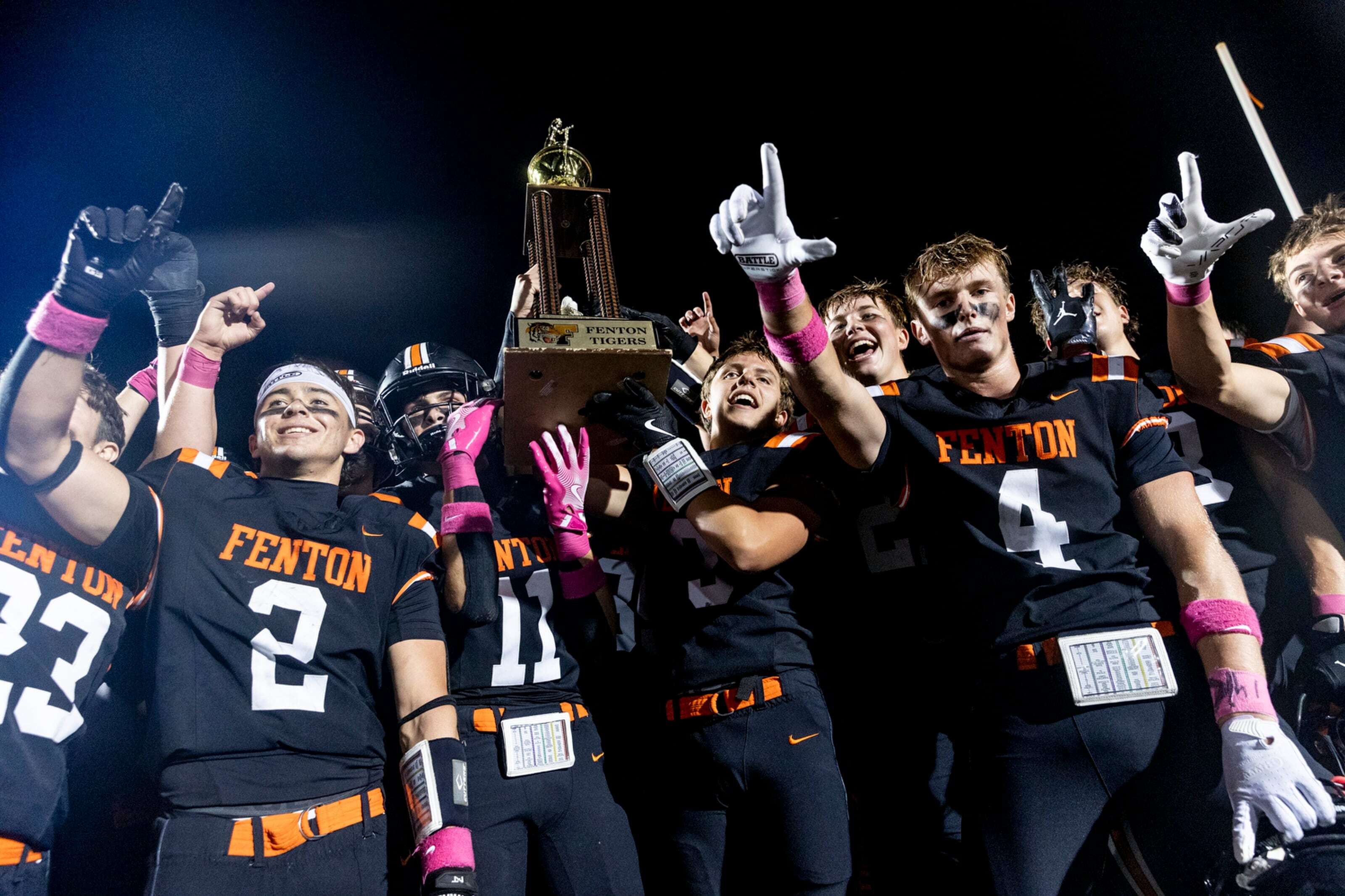 Punch for punch, Fenton football tops Linden in high-scoring rivalry brawl