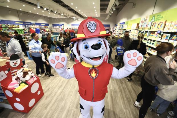 Paw Patrol pup and toy trolley dash mark County Durham store's grand ...