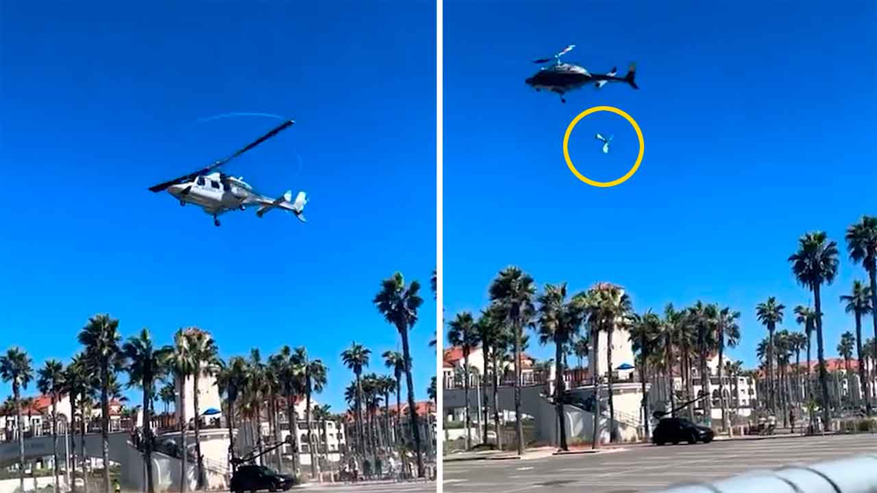 Bell 222 helicopter crashes in Huntington Beach after tail rotor ...