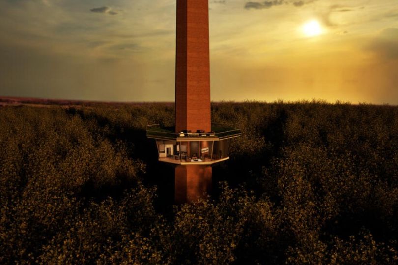 Historic mill chimney with plans for wraparound 'one-of-a-kind' home ...