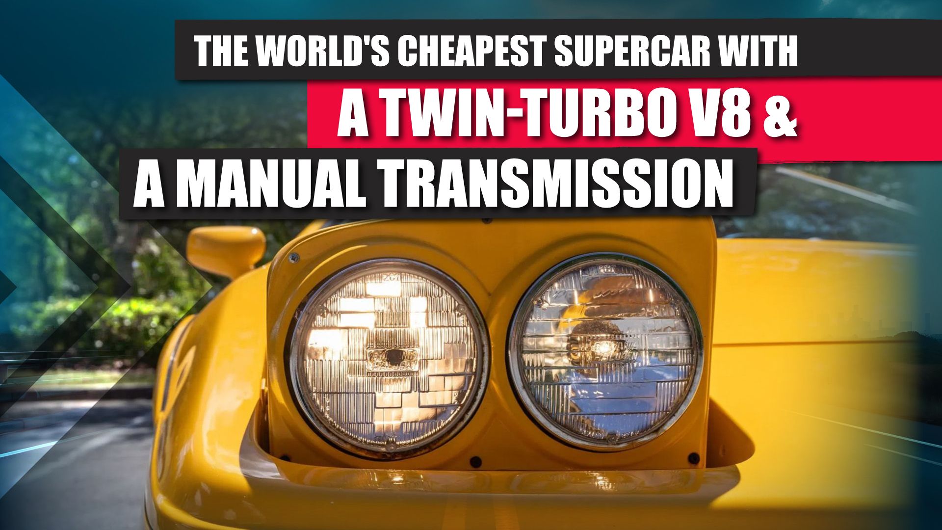 The World's Cheapest Supercar With A Twin-Turbo V8 And A Manual ...