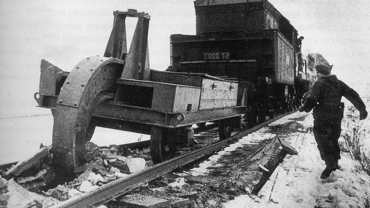 Oddly Satisfying German Railroad Unzipper Footage: The WW2 Schwellenpflug