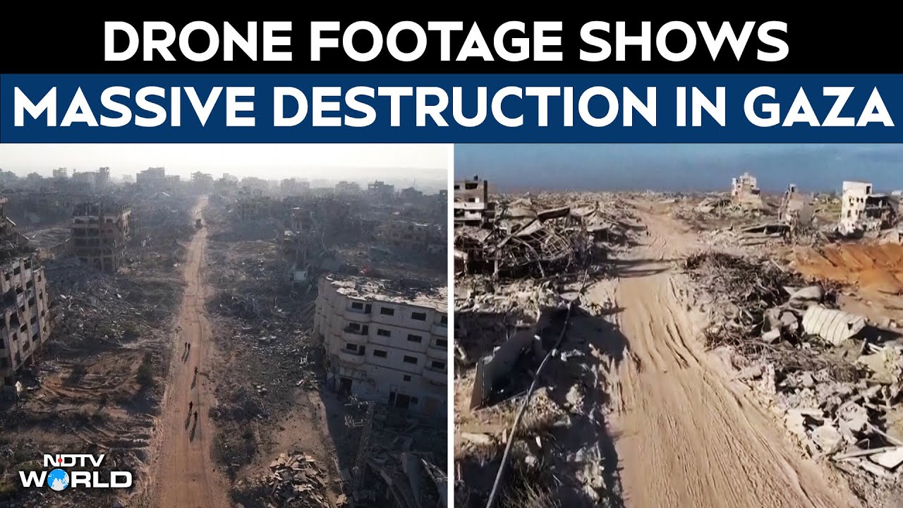 Gaza News Today | Drone Footage Shows Massive Destruction In Gaza ...