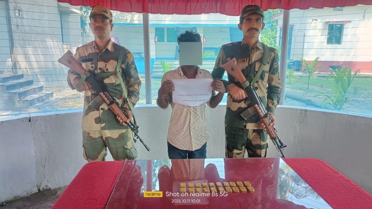 Border Security Force arrests smuggler with gold worth Rs 2.82 crore in ...