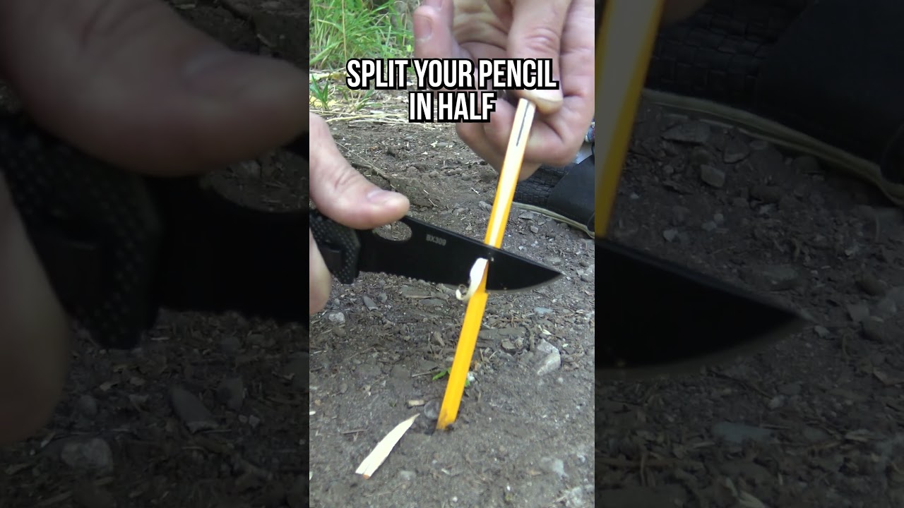 Starting a fire with a pencil and car battery