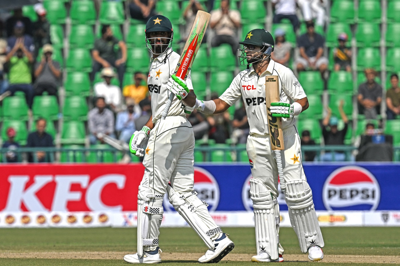 Imam, Masood, Rizwan and Agha fifties hand Pakistan opening-day honours