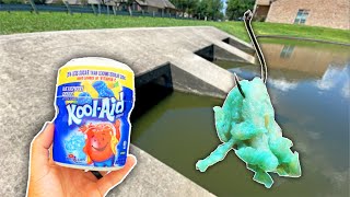 Big pond fish cannot resist Kool-Aid chicken breasts