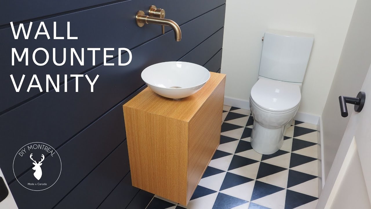 Wall mounted vanity: How to build and install like a pro!