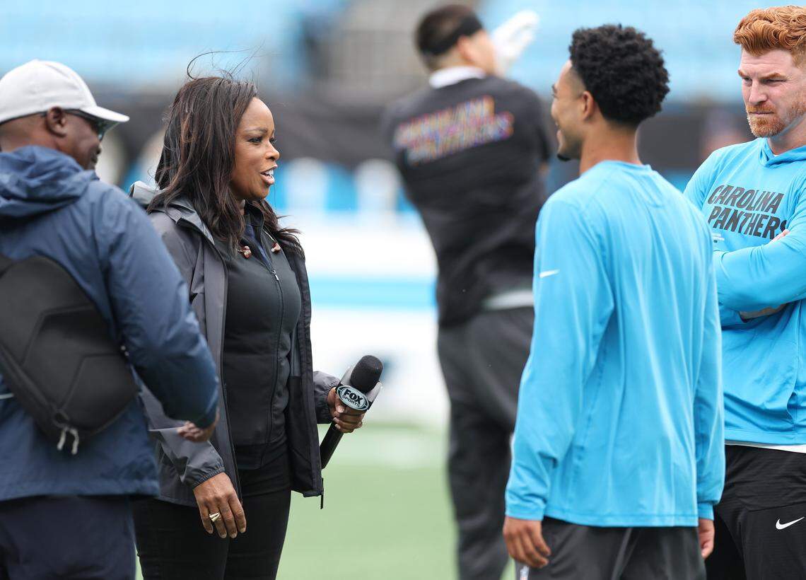 Living a Carolina Panthers pregame with Pam Oliver, who simply isn't ...