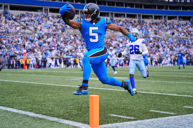Dowdle has 239 yards from scrimmage vs. former team as Panthers beat ...