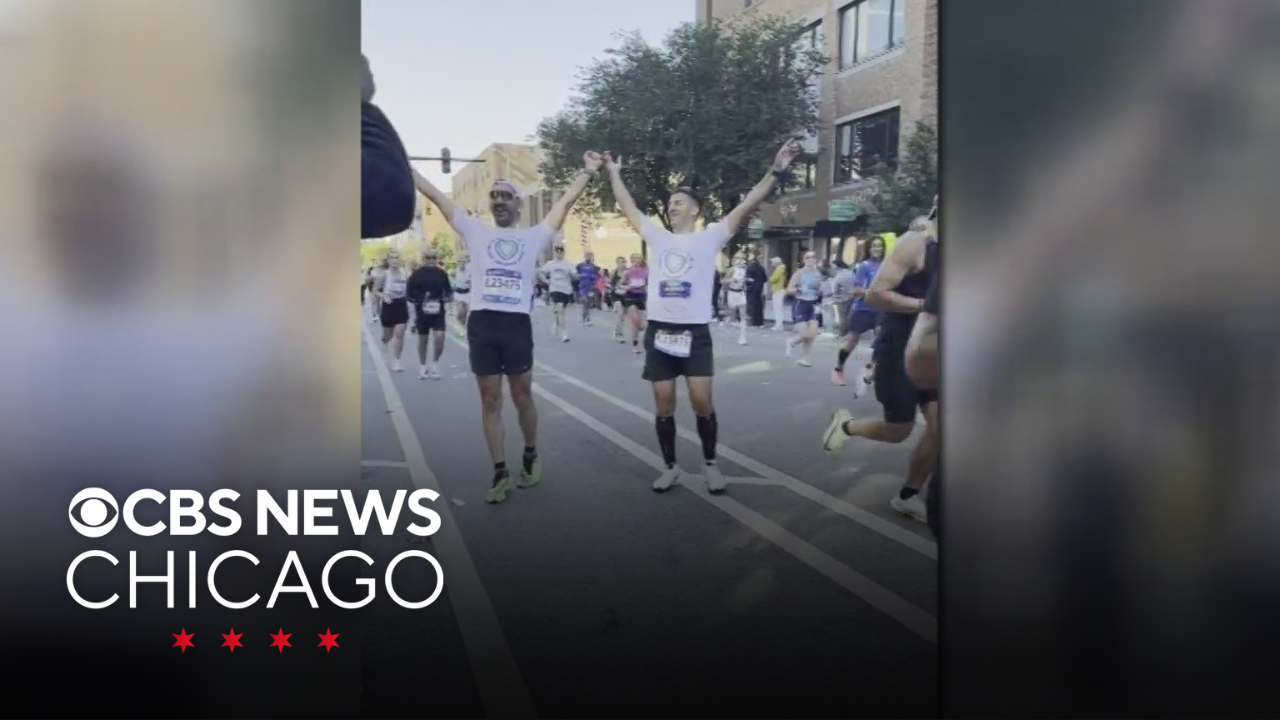 Blind runner finishes Chicago Marathon