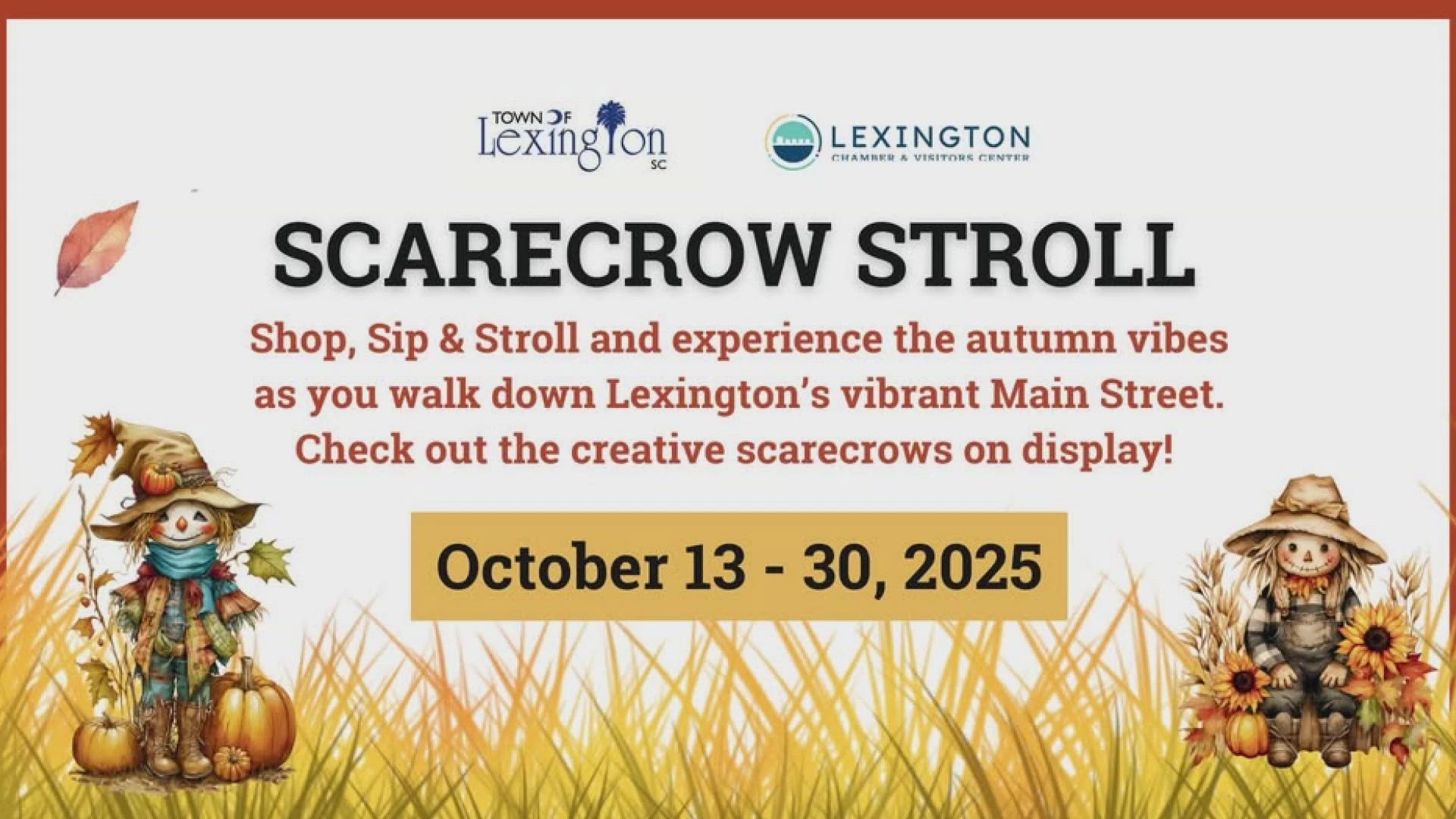 Scarecrow Stroll returns to Lexington’s Main Street Monday