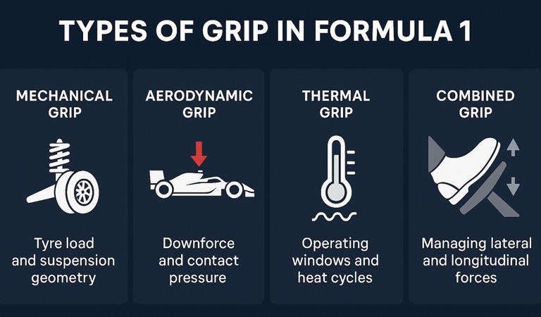 How is racetrack grip maintained?